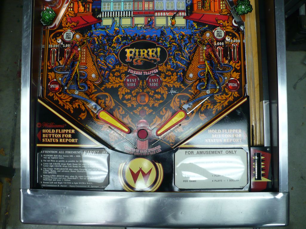 1988 – Williams Fire! – $3200 – Midwest Pinball
